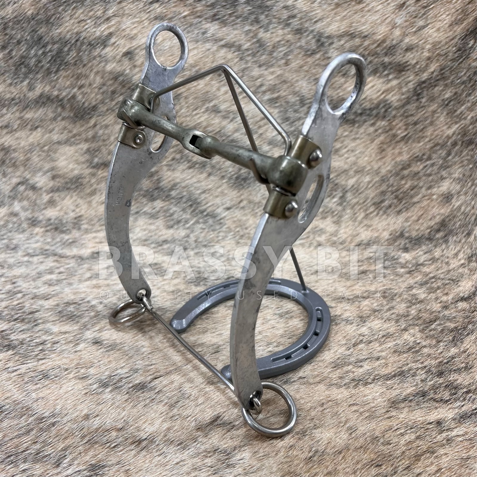 5″ Mike Quick Bit Locked Mouth Curb – Brassy Bit Tack