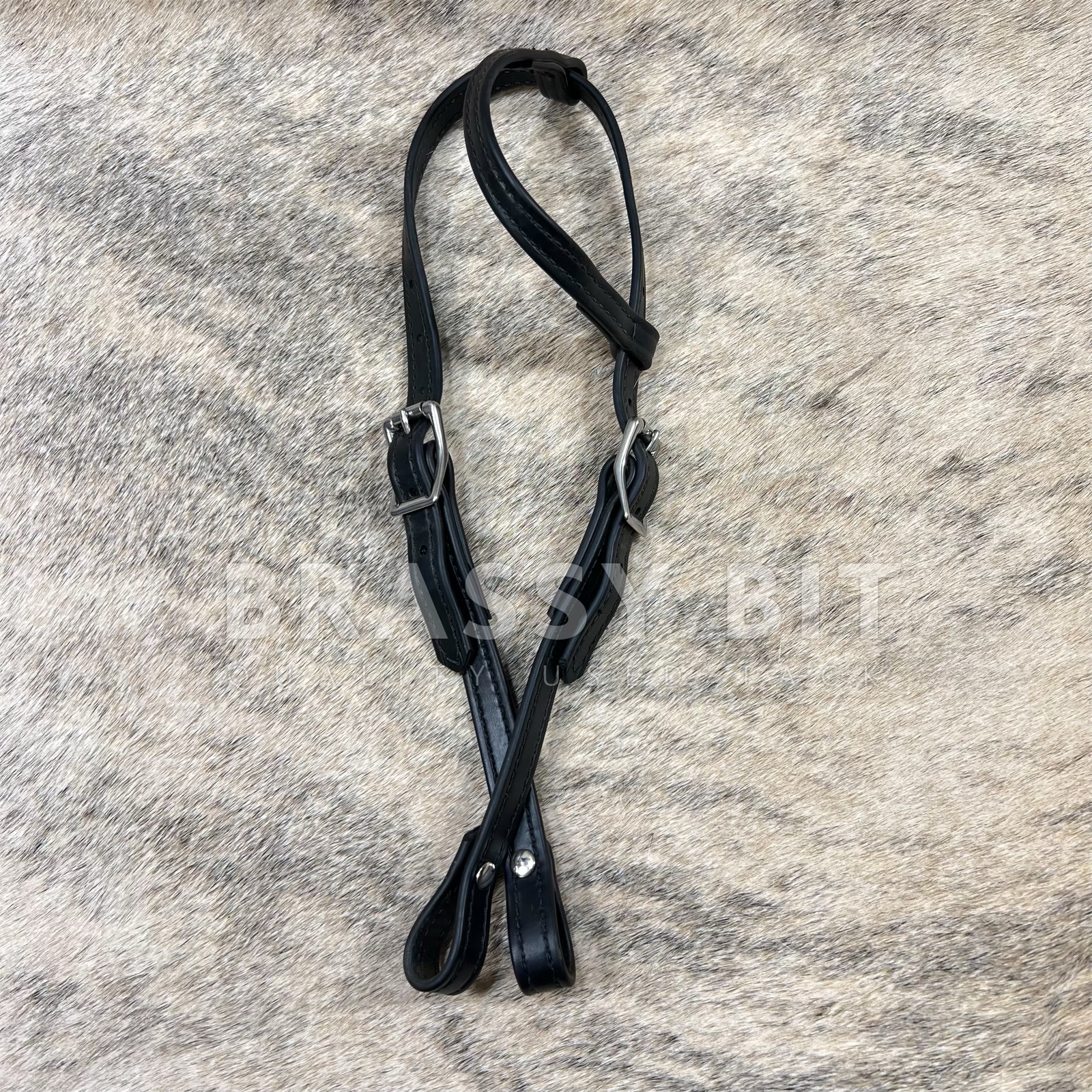 Cob Black Biothene One Ear Headstall – Brassy Bit Tack