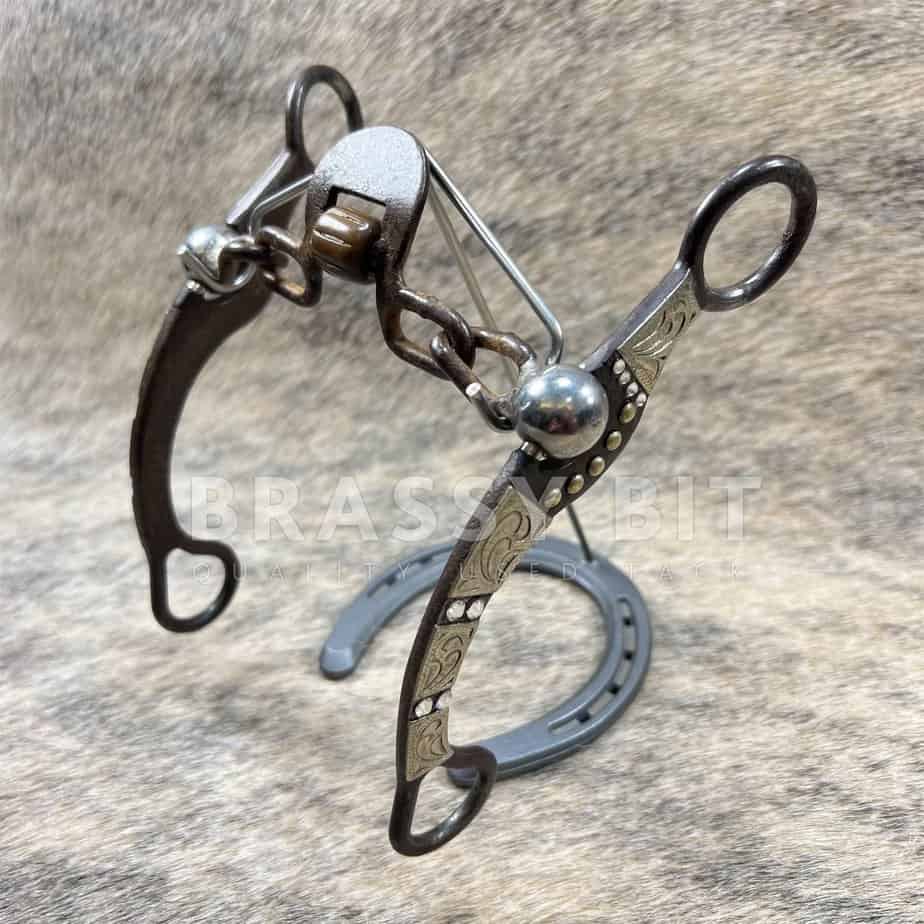 5″ Reinsman Chain Mouth Floating Spade Style Curb – Brassy Bit Tack