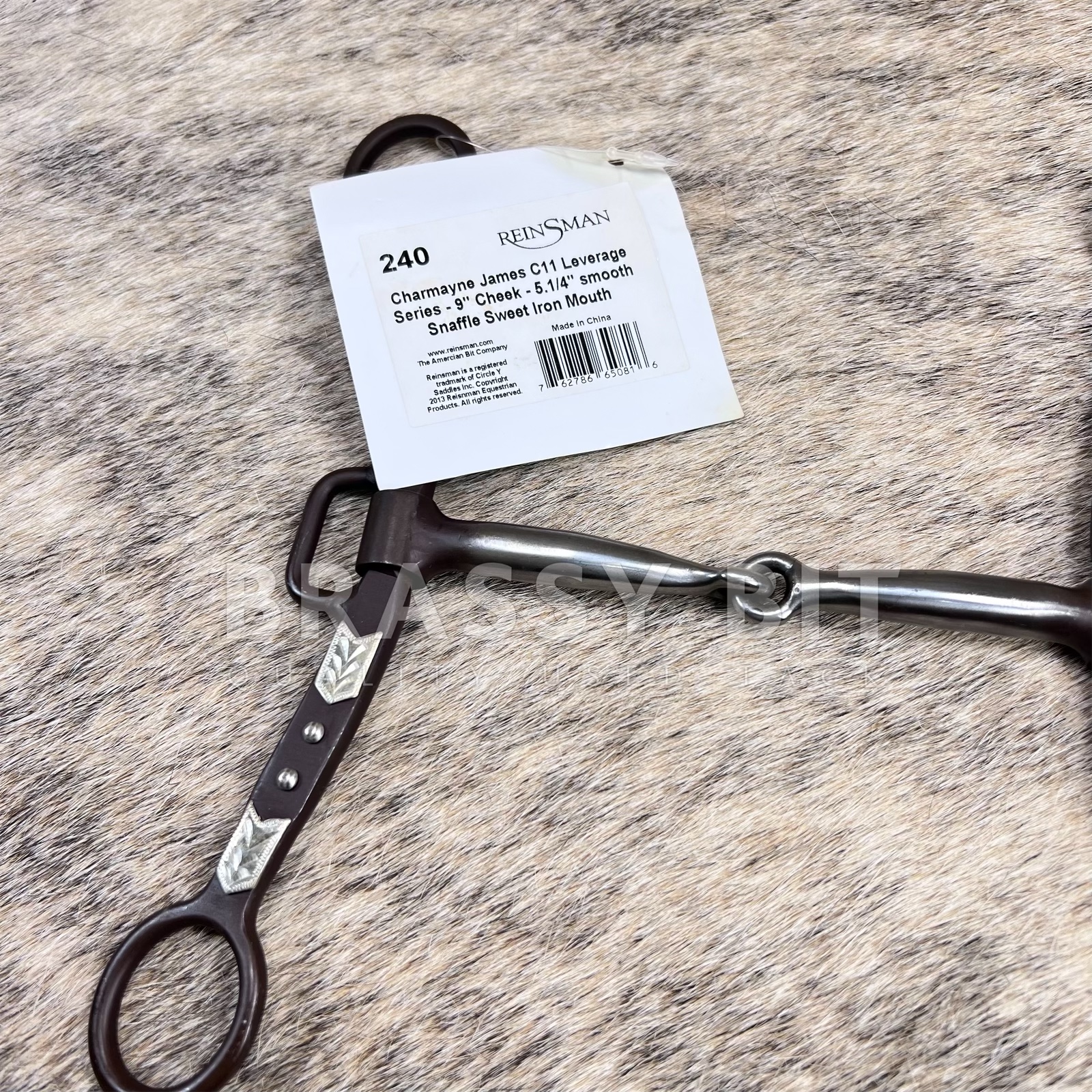 5.25″ Reinsman Charmayne James Leverage Series Bit – Brassy Bit Tack