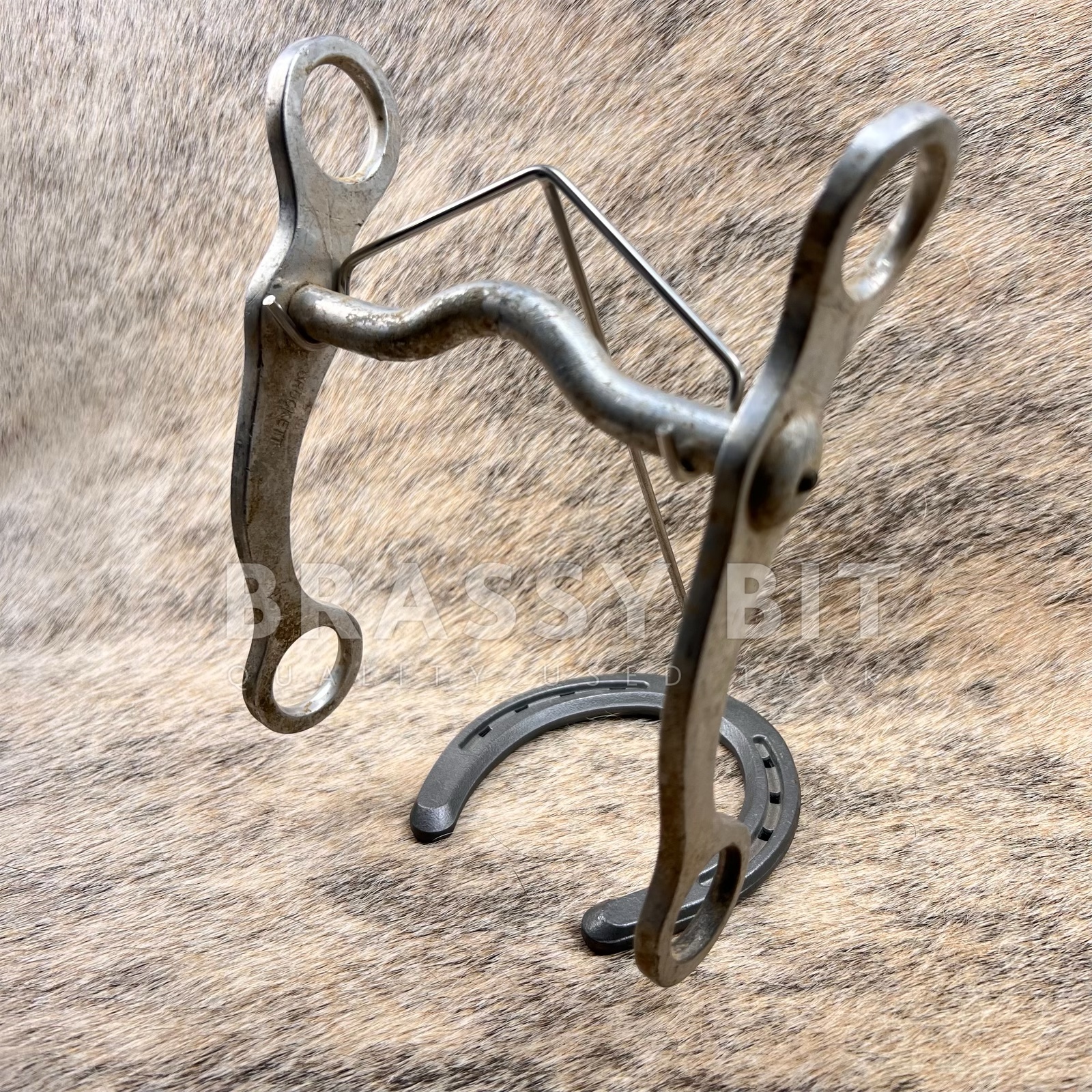5″ Crockett Aluminum Curb Bit – Brassy Bit Tack