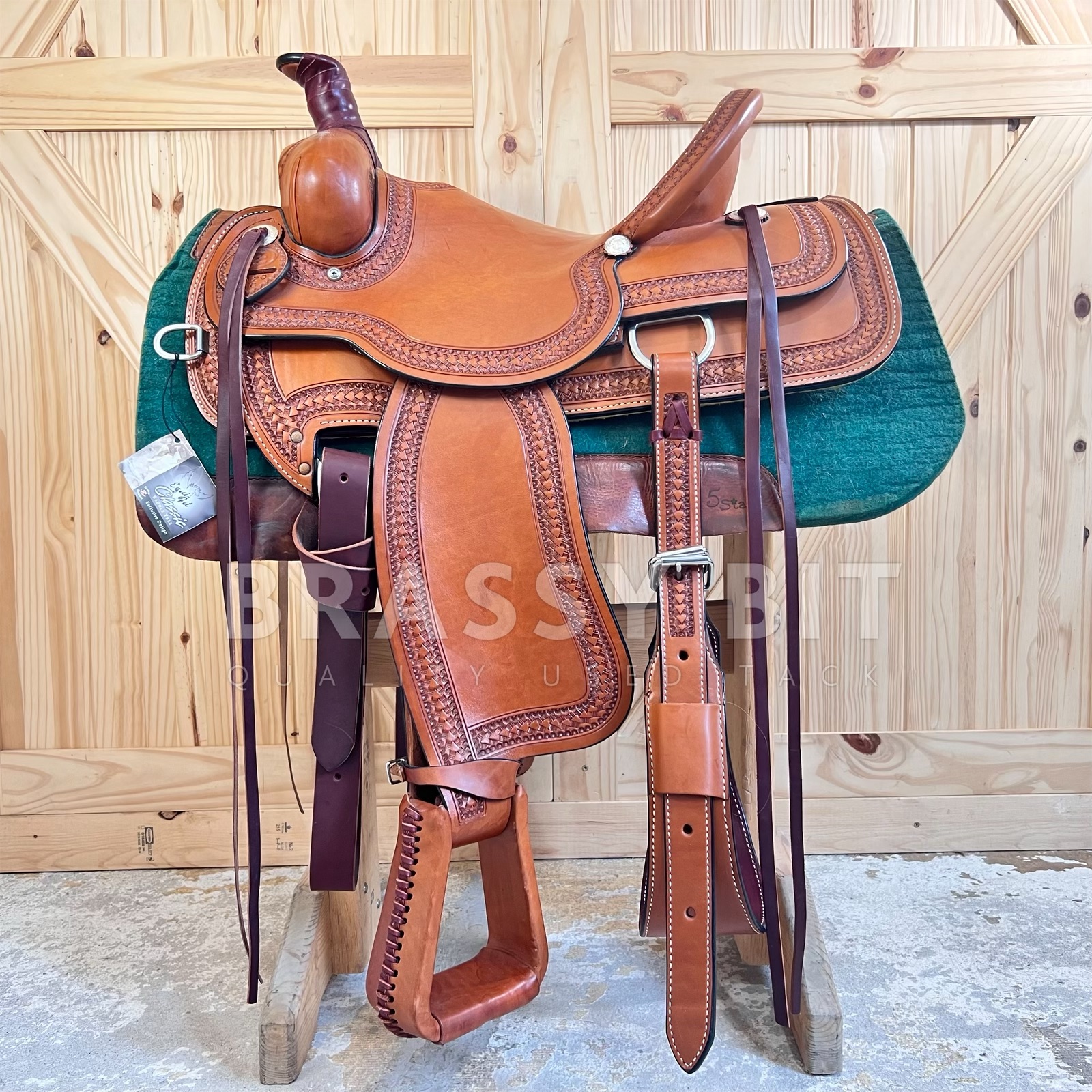 16” Rocking R All Around Ranch Saddle – Brassy Bit Tack