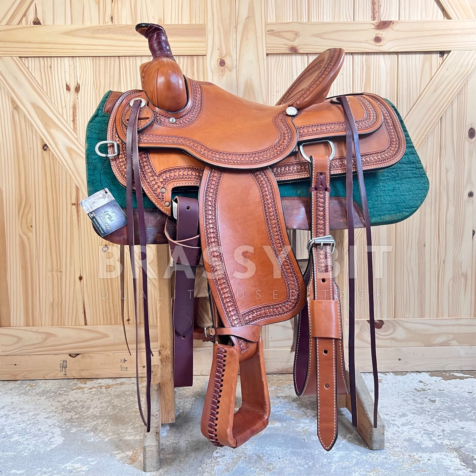 16” Rocking R All Around Ranch Saddle – Brassy Bit Tack