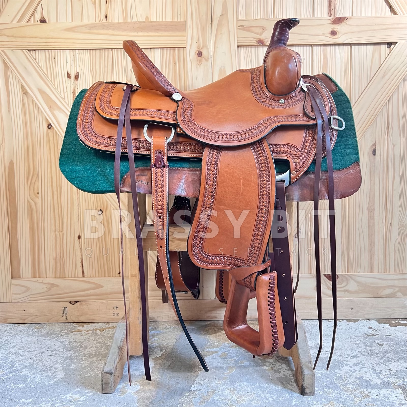16” Rocking R All Around Ranch Saddle – Brassy Bit Tack