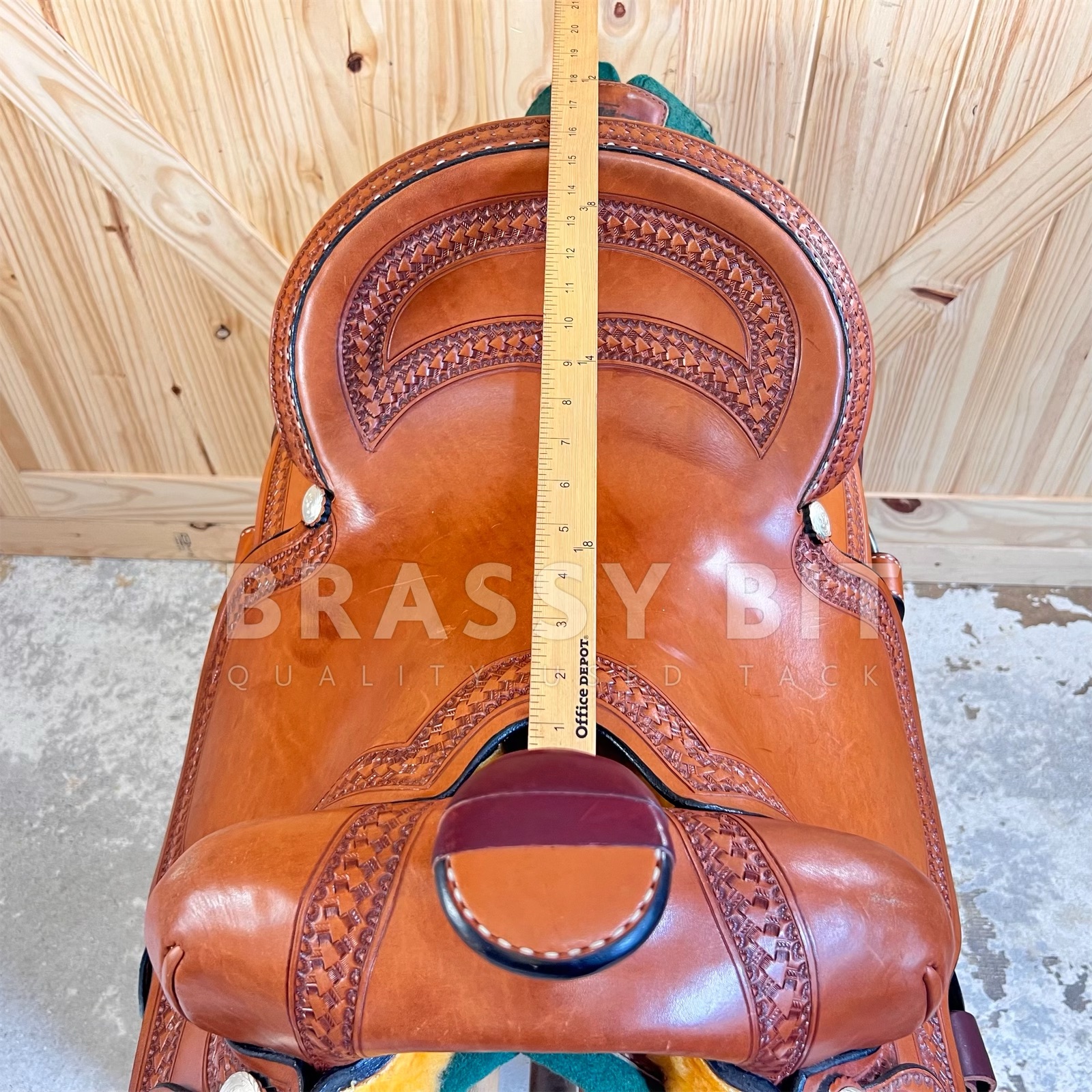 16” Rocking R All Around Ranch Saddle – Brassy Bit Tack