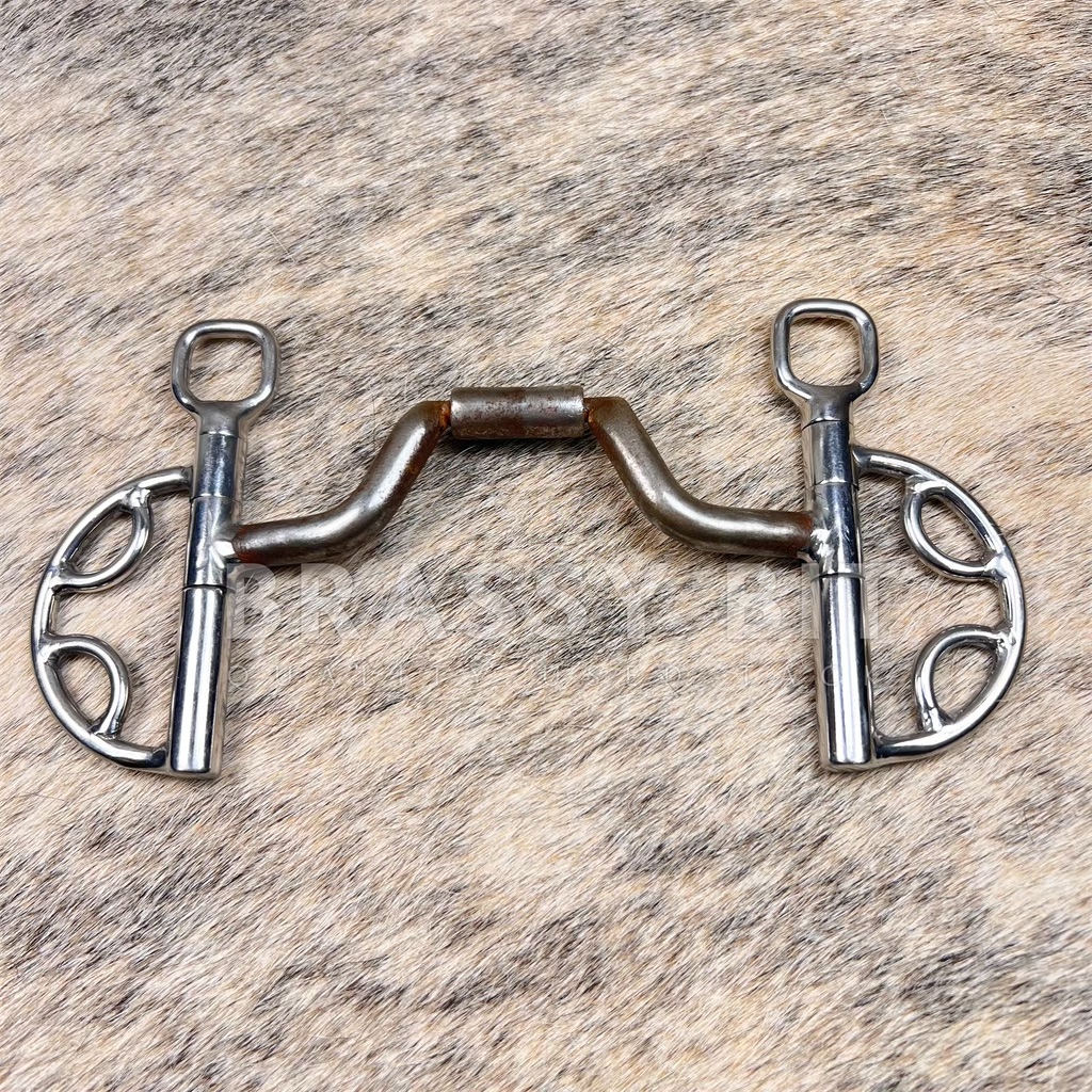 5.25″ Custom Made Sweet Iron Correction Kimberwick English Bit – Brassy ...
