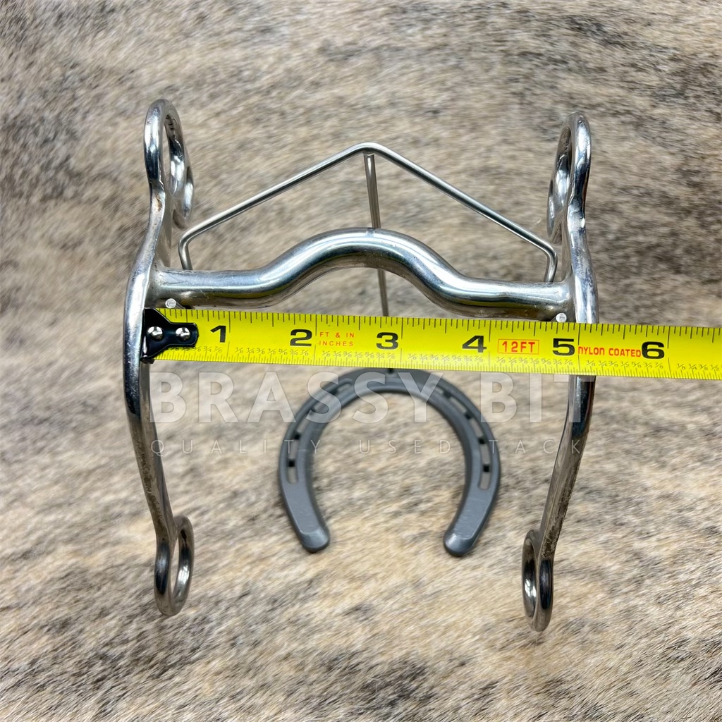 4 7/8″ MetaLab Low Port Engraved Curb Bit – Brassy Bit Tack