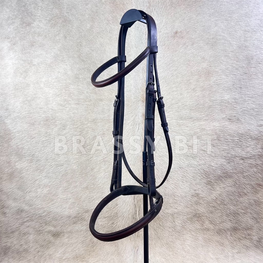 Cob UK Made English Snaffle Bridle – Brassy Bit Tack