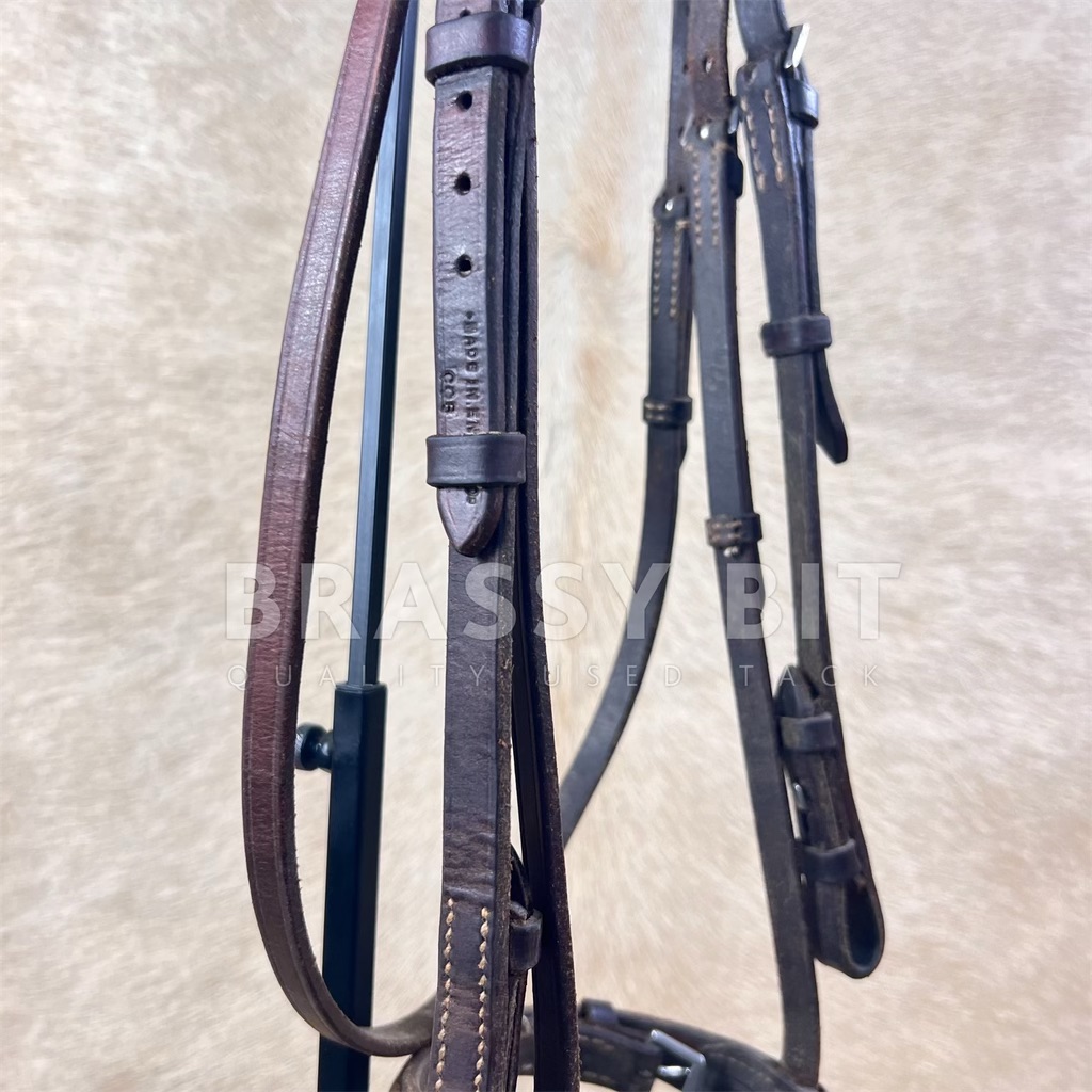 Cob UK Made English Snaffle Bridle – Brassy Bit Tack