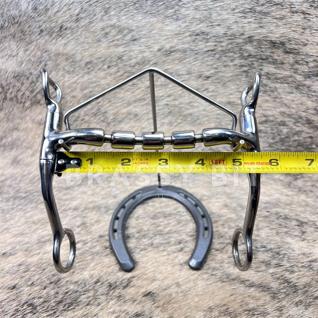 5″ Myler Triple Barrel HBT Short Shank – Brassy Bit Tack