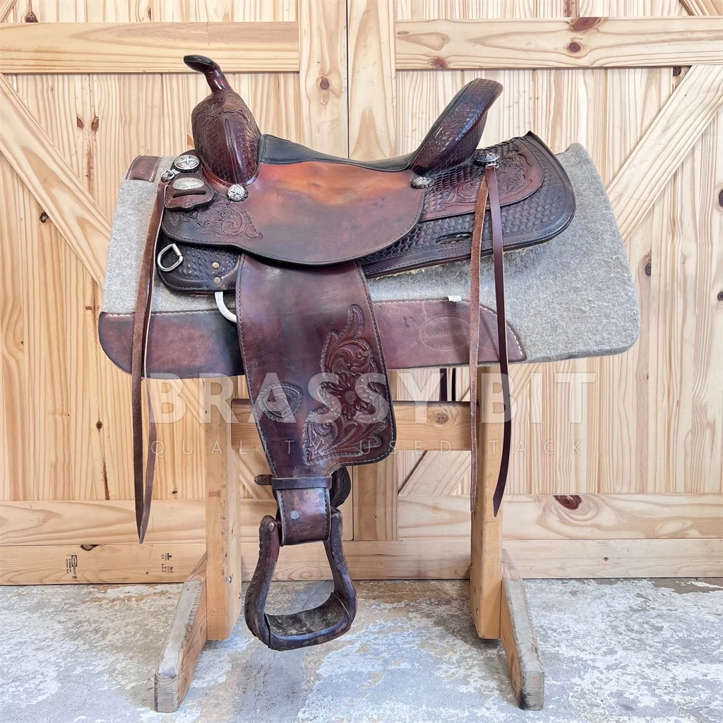 15″ Tex Tan Tex-Flex Trail Saddle – Brassy Bit Tack