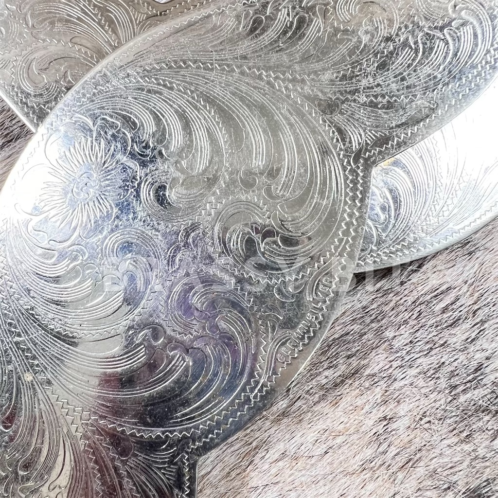 Vintage German Silver Saddle Plate Set – Brassy Bit Tack