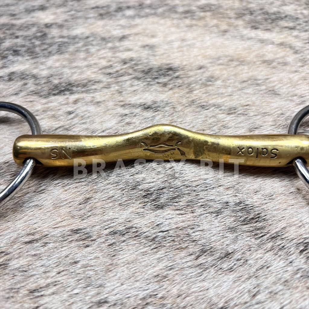 4.75″ Neue Schule Turtle BarSmart Loose Ring Bit – Brassy Bit Tack