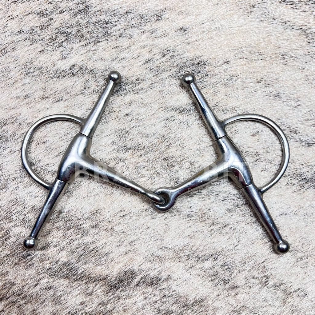 5.25″ Full Cheek Snaffle Bit – Brassy Bit Tack