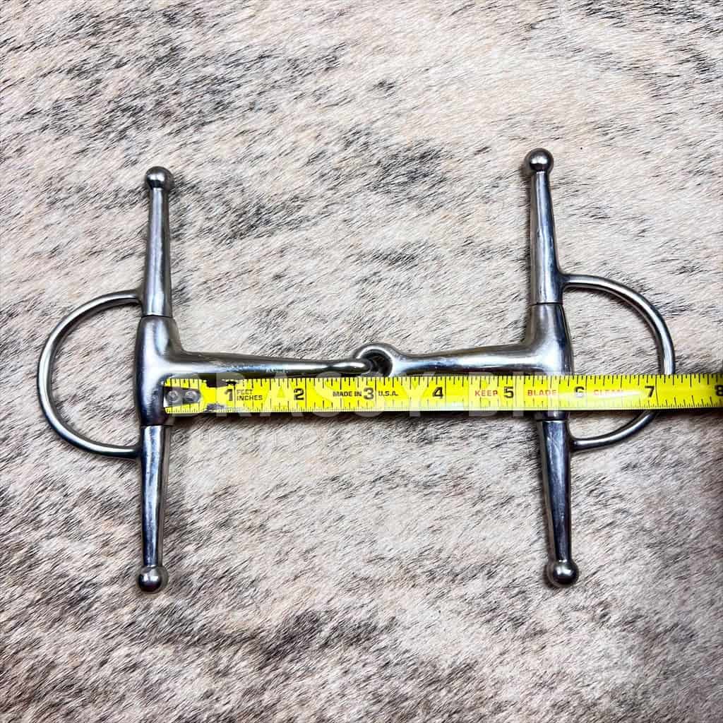 5.25″ Full Cheek Snaffle Bit – Brassy Bit Tack