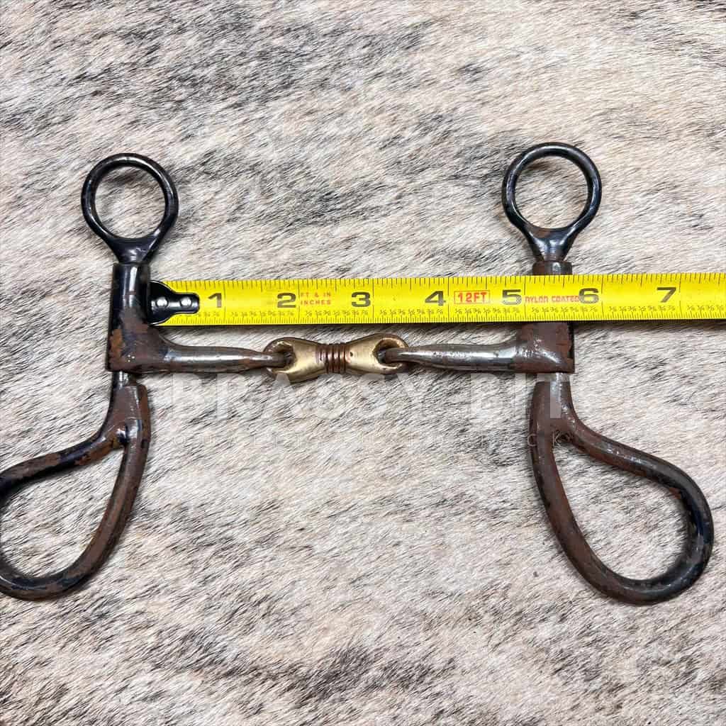 5″ Dutton Tear Drop Curb w/ Dog Bone – Brassy Bit Tack