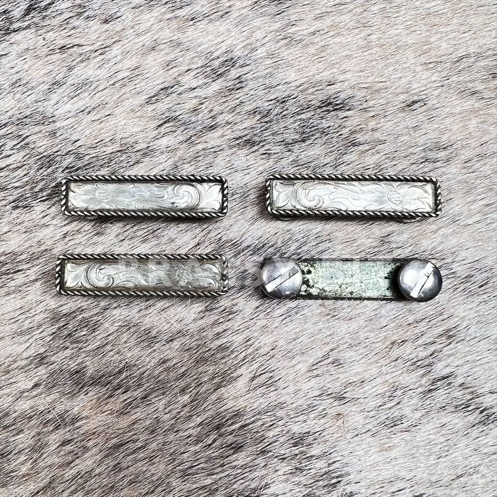 Alpaca Silver Concho Plates – Brassy Bit Tack